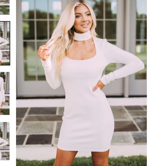 These Three Boutique | Dresses | Maya Mock Neck Bodycon Dress | Poshmark